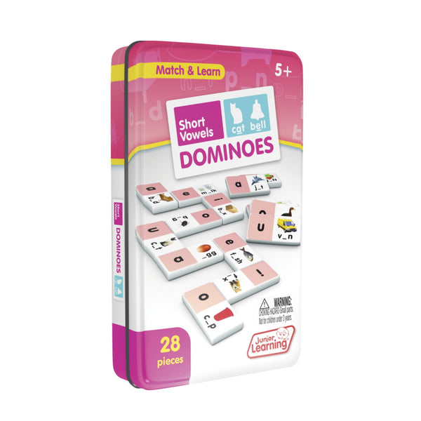 Junior Learning Short Vowels Dominoes– Slickpurchase