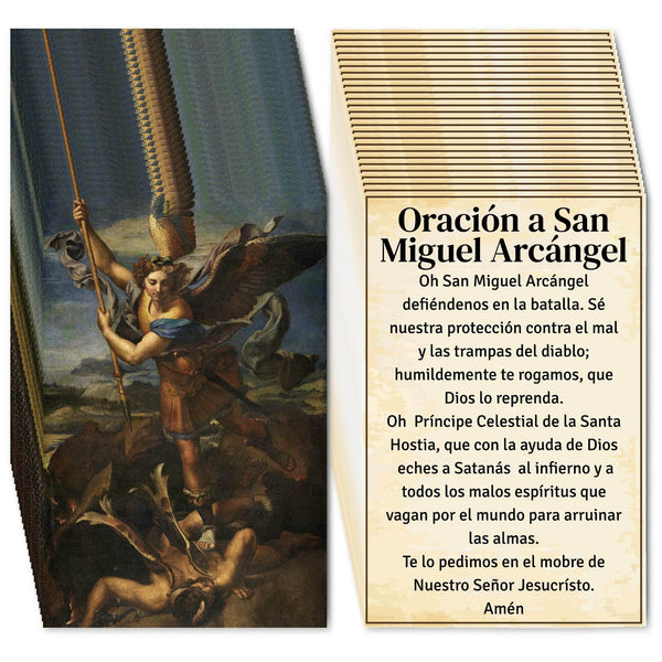 Fankya 240Pcs St. Michael Catholic Prayer Cards For Peace Saint Michae ...