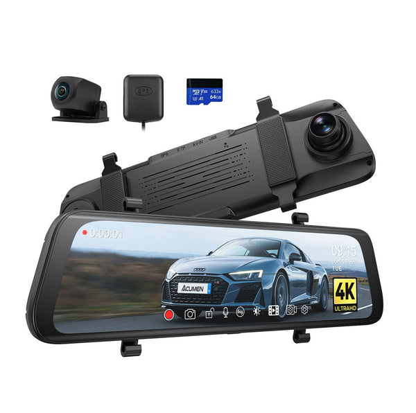 XR10 Pro 4K Front & 2.5K Rear Cameras, 10" IPS Touchscreen with Built ...