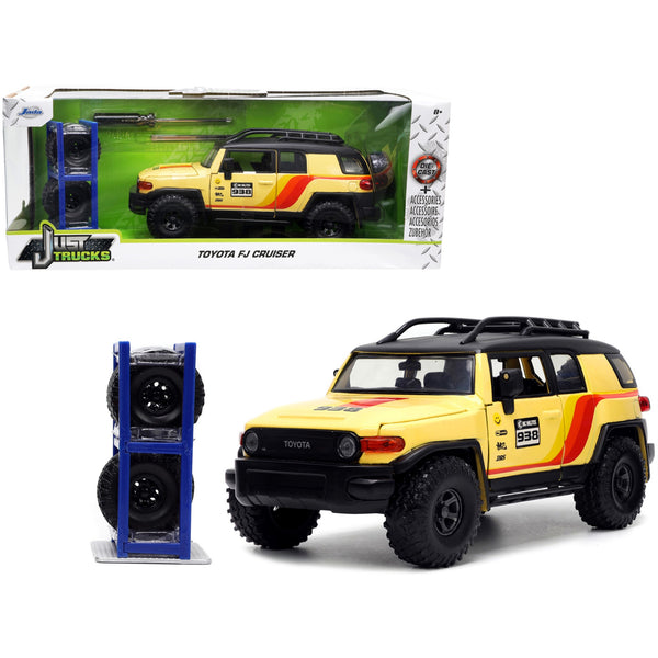 Toyota Fj Cruiser #938 Cream With Matt Black Top With Roof Rack And St ...
