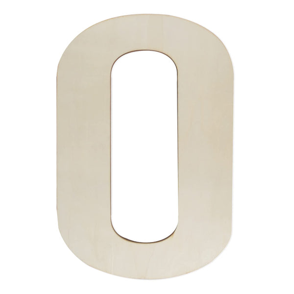 Wooden Letters 12 Inch, Big Wooden Letter O Shapes Cutouts Blank Unfin ...