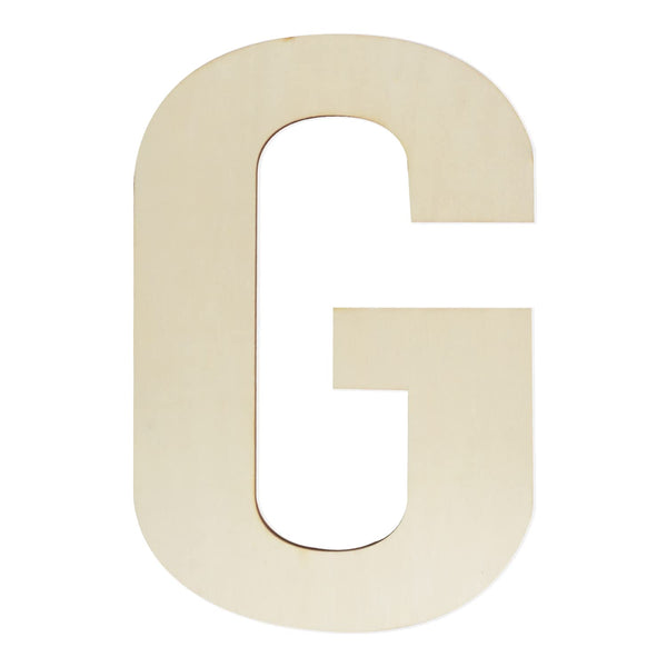 Wooden Letters 12 Inch, Big Wooden Letter G Shapes Cutouts Blank Unfin ...