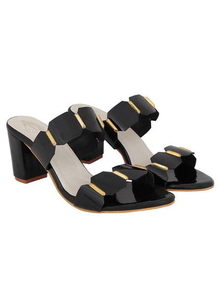 Shoetopia Girls Girls-Heel-990 Black Heeled Sandal - 7 Uk (Girls-Heel ...