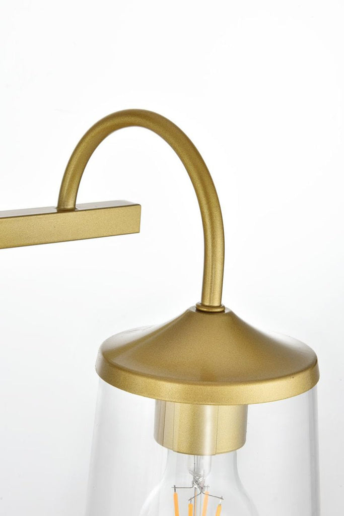 Living District Avani 3-Light Iron & Glass Bath Sconce In Chrome & Cle ...