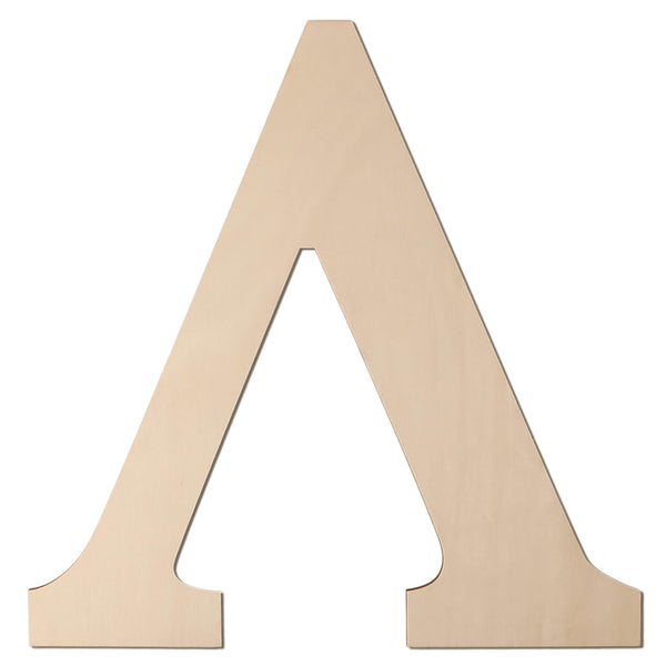 Large Wooden Greek Letters 12 Inch Unfinished Greek Wooden Letters ? L ...