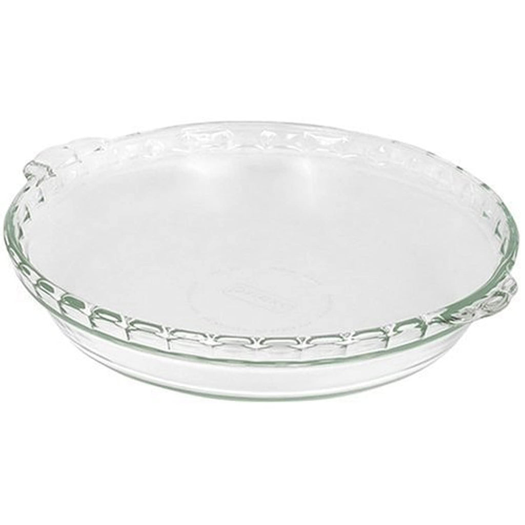 Pyrex Bakeware 9-1/2-Inch Scalloped Pie Plate, Clear - Original Genuin ...