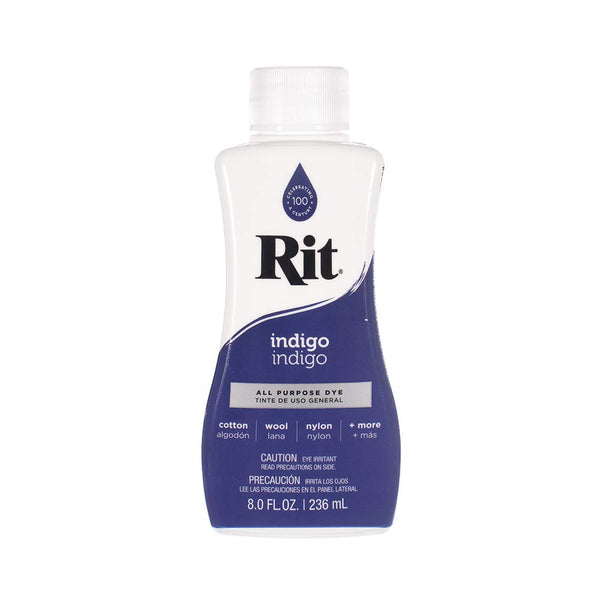 Rit Dye Liquid - Wide Selection of Colors - 8 Oz. (Indigo)– Slickpurchase