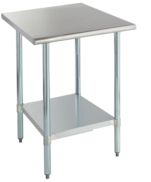 ROCKPOINT Stainless Steel Table for Prep & Work 30x30 Inches, NSF Meta ...