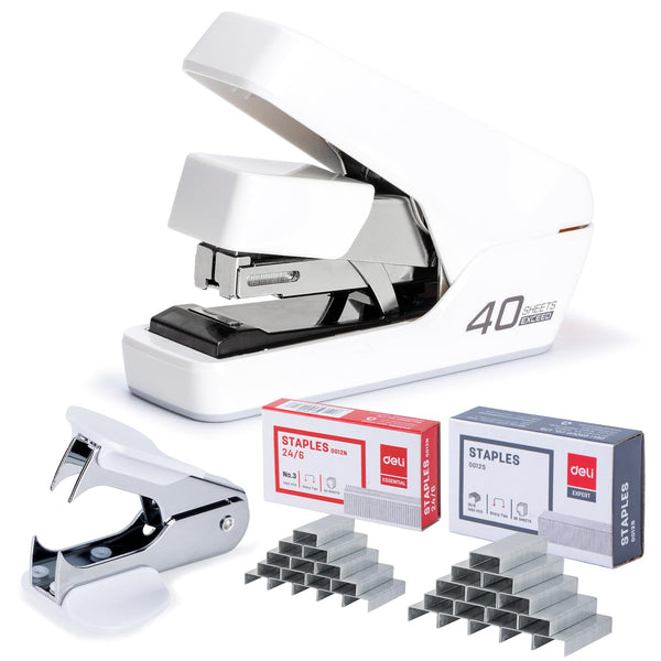 Deli Stapler, Effortless Staplers for Desk, 40 Sheet Capacity Heavy Du ...
