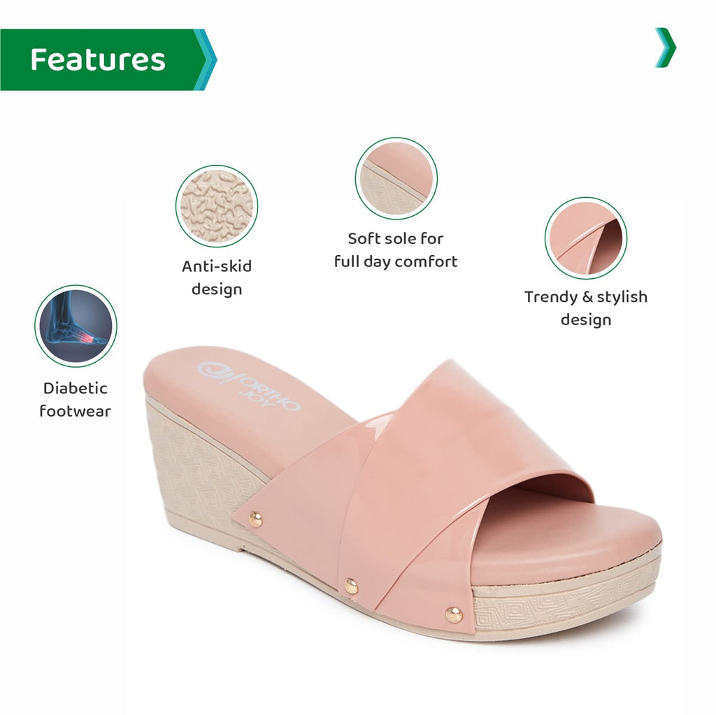 Ortho Joy Fancy Doctor Slippers | Soft Chappal For Women | Comfortable ...