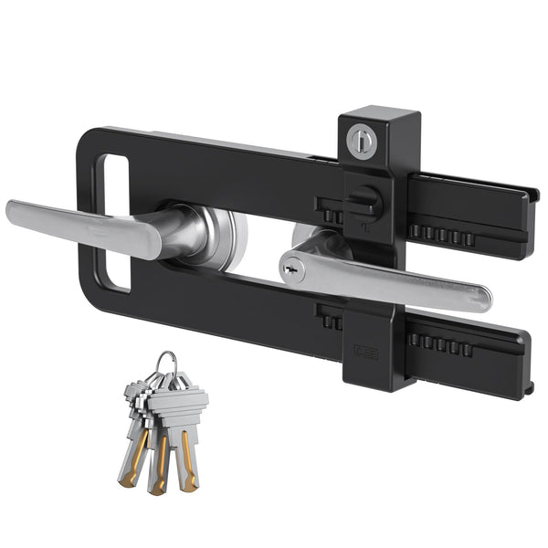 AST Double Door Lockout Device, French Door Reinforcement Lock with 3 ...