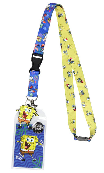 Spongebob Squarepants Lanyard Breakaway ID Badge Holder with Character ...