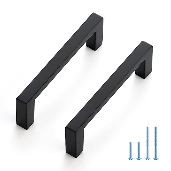 Joy Decor 10 Pack Cabinet Pulls - Slim Square Bar, 3 Inch Hole Center ...
