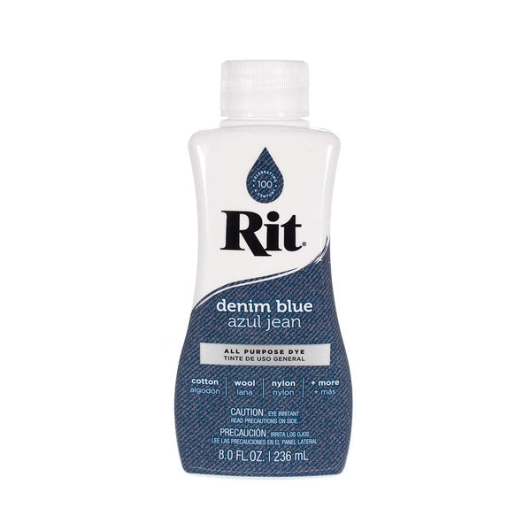 Rit Dye Liquid - Wide Selection of Colors - 8 Oz. (Denim Blue ...