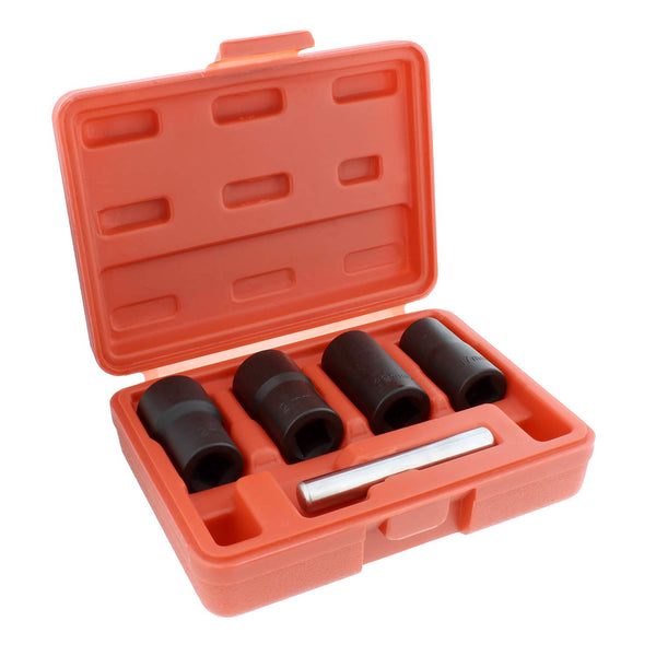 Abn Twist Socket Set Lug Nut Remover Extractor Tool - 5 Piece Metric B ...