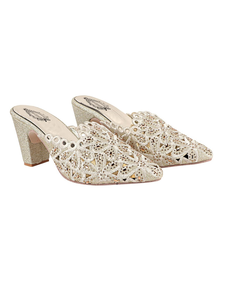 Shoetopia Girls Bantu-470 Golden Heeled Sandal - 4 Uk (Girls-Bantu-470 ...