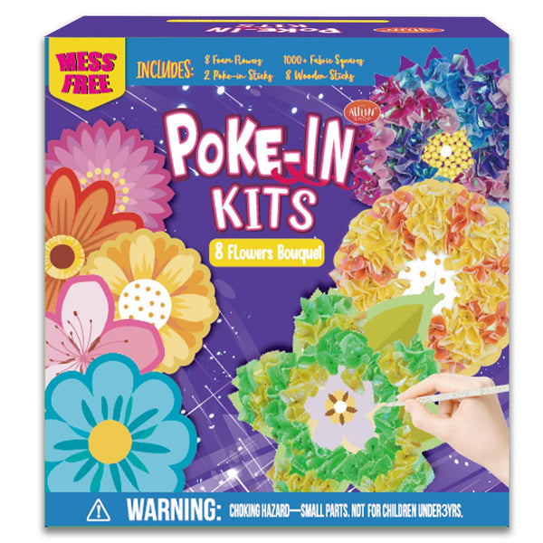 ATFUNSHOP 8 Packs Poke in Crafts Art Kits Flower Bouquets, Mess Free K ...