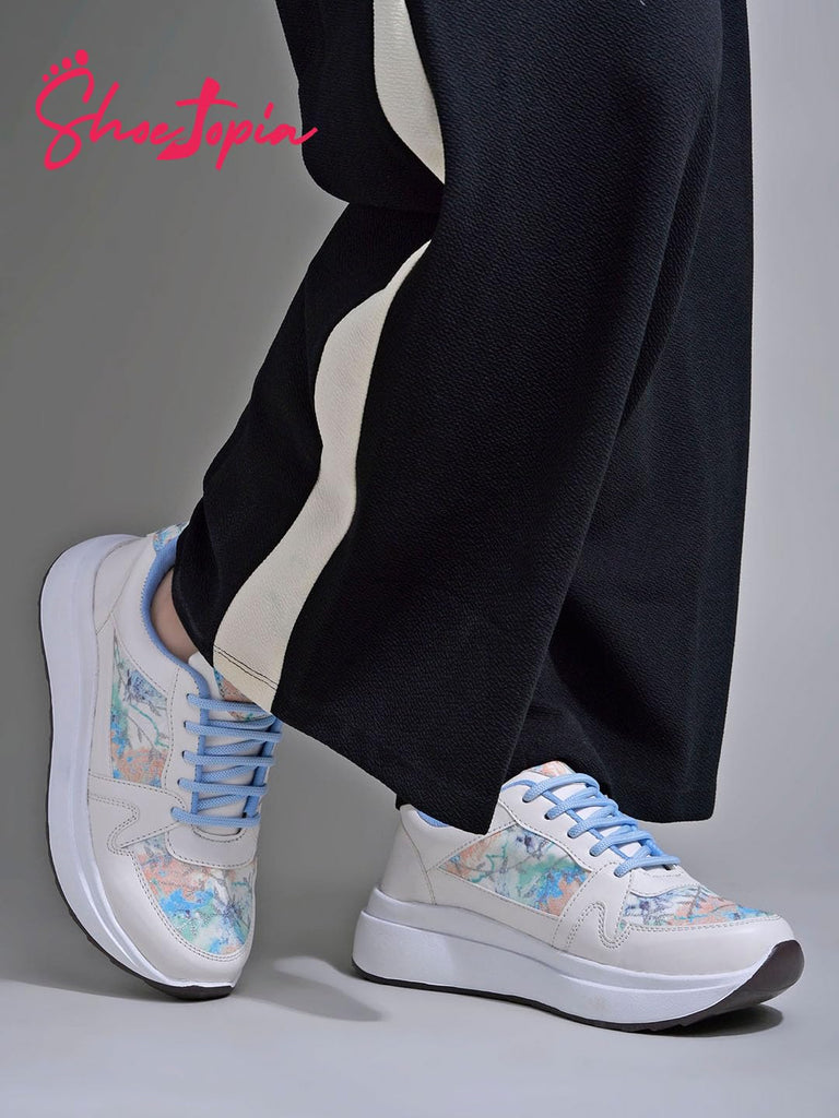 Shoetopia Smart Casual Blue Sneakers For Girls-Eu41,Bronze,8,B0D5HCH1N ...