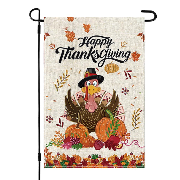 Diamond Art Painting Kits, Thanksgiving Day Turkey Diamond Art Garden ...