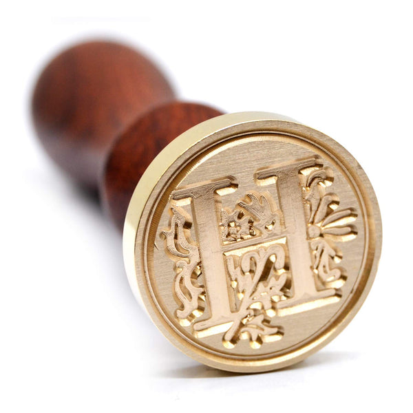 Medieval Initial Alphabet Wax Seal Stamp, Brass Head Wooden Handle, fo ...