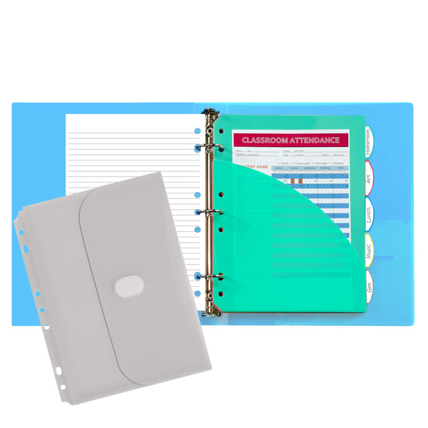 C-Line Mini Binder Starter Kit, Includes Binder, Index Dividers, Fille ...