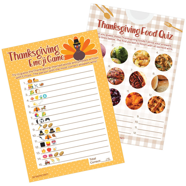 DISTINCTIVS Thanksgiving Party Games, All Things Thanksgiving and Trut ...