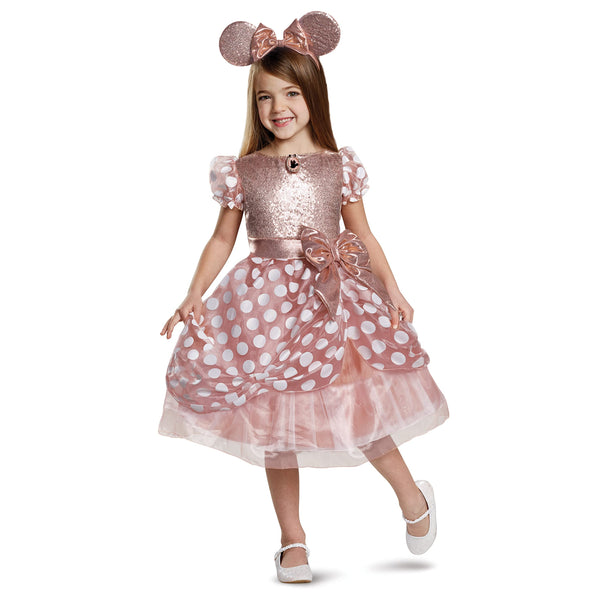 Rose Gold Minnie Deluxe Child Girl Costume– Slickpurchase