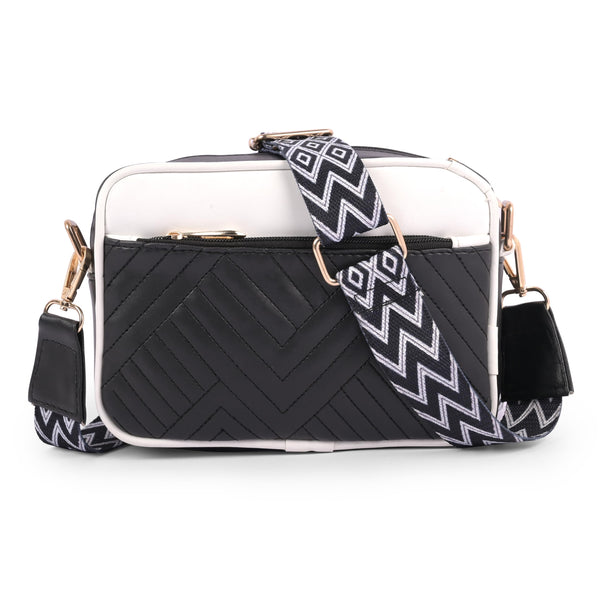 Adisa Women'S Girls Color Block Cross Body Sling Bag With Printed Belt ...