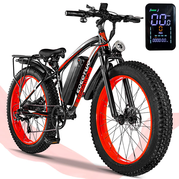 EOEOTWO 26 Electric Bike for Adults, 33 MPH 60+Miles Electric Bicycle ...