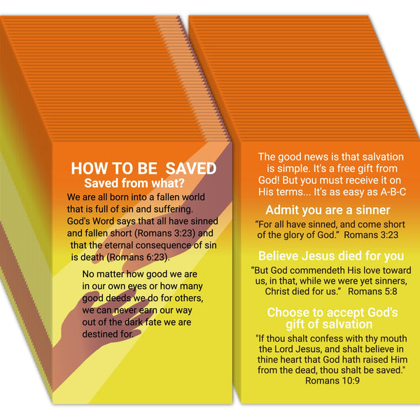 Fankya 240Pcs Spanish Gospel Tracts Plan Of Salvation Cards Pocket Hol ...
