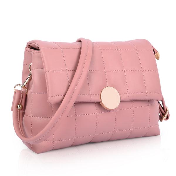 Adisa Women'S Girls Quilted Cross Body Sling Bag With Height Adjustabl ...