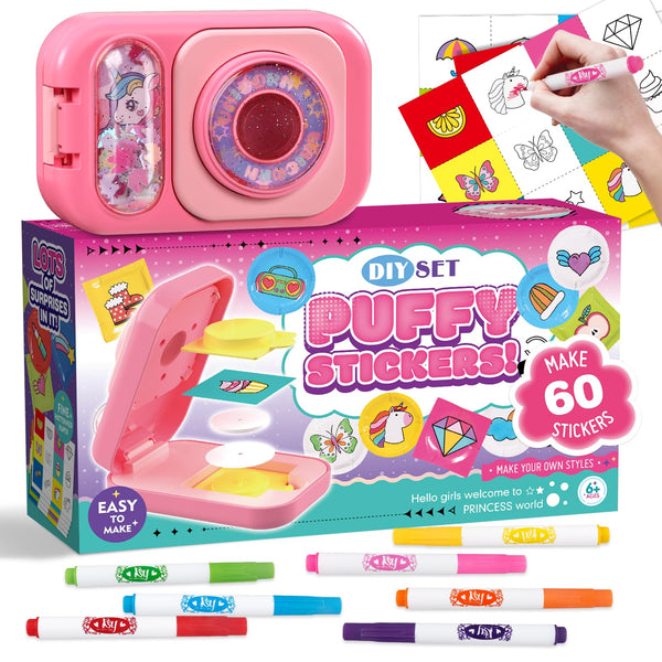Sticker Maker For Kids - Make Your Own 60 Stickers With Diy Puffy Stic ...