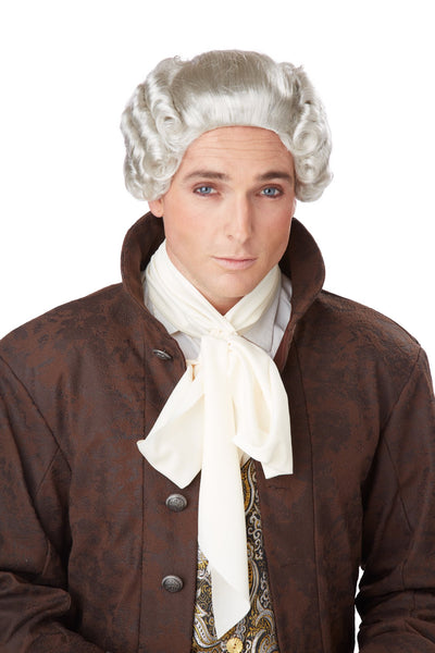 California Costumes Mens 18Th Century Peruke Wig, Grey, One Size ...