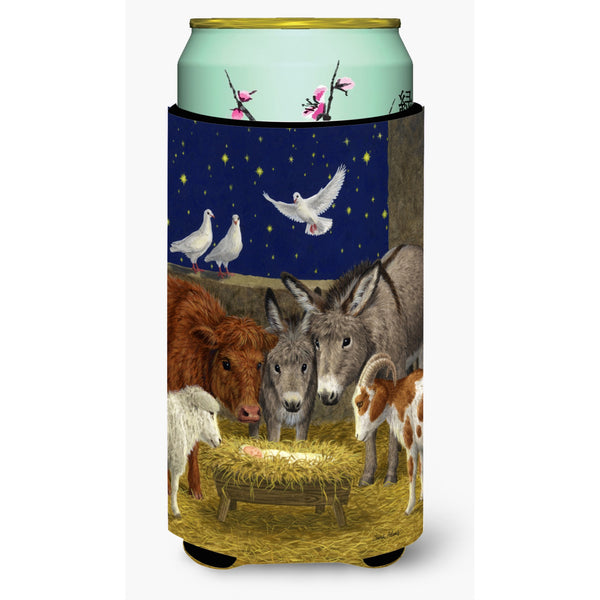 Caroline'S Treasures Nativity Scene With Just Animals Tall Boy Koozie ...