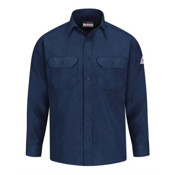 Bulwark Uniform Shirt Nomex Iiia - Long Sizes - Navy, Lt– Slickpurchase