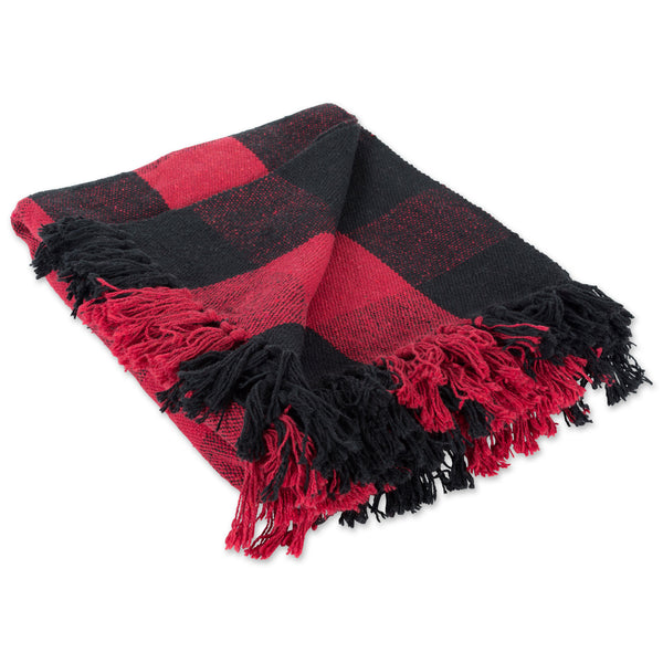 Dii Tango Red & Black Buffalo Check Throw– Slickpurchase