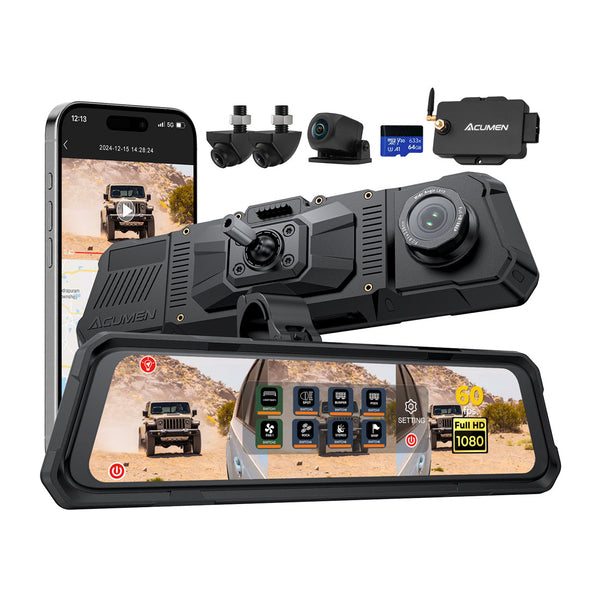 The Legend 4ch Waterproof Mirror DVR Switching System with 8-Gang in-C ...