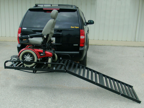 Mighty-Lite Folding Ramp Up Carrier Truck Hitch Receiver Cargo Carrier ...