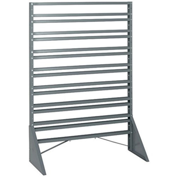 Rail Rack, Single Sided, 36L X 15W X 53H, 600 Lbs Load Capacity, Inclu ...