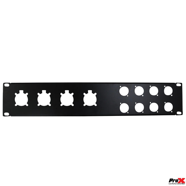 Prox T-P2-4X8 2 Unit Unloaded Patch Panel For 8 Xlr And 4 Nl4 Speak Tw ...