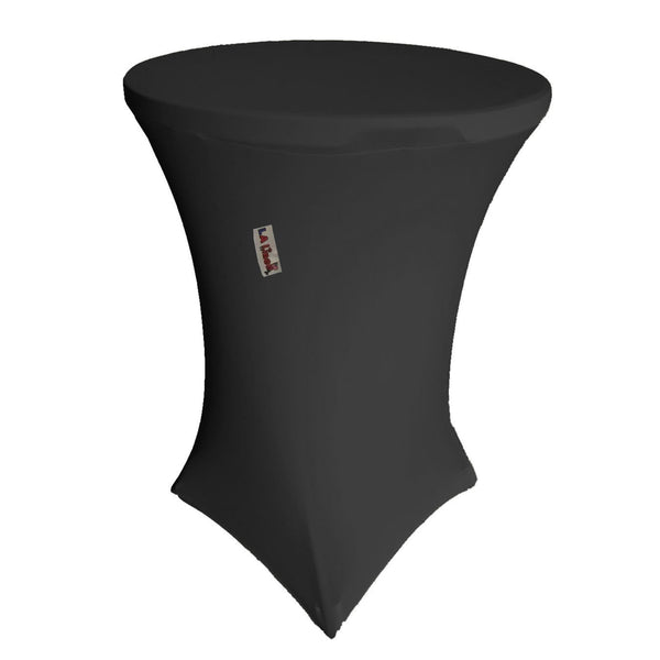 La Linen Round Spandex Cover For Cocktail Highboy Table, 32-Inch Round ...