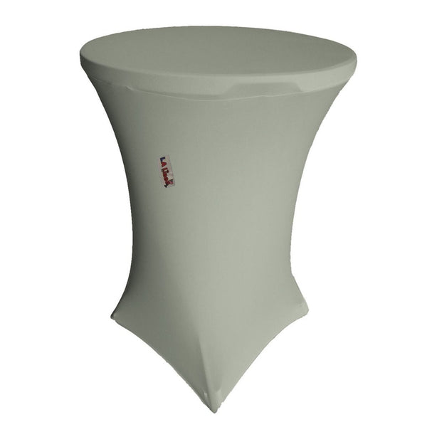 La Linen Round Spandex Cover For Cocktail Highboy Table, 32-Inch Round ...