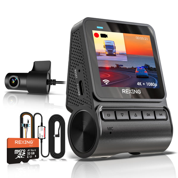 Rexing - V1P Flex X4 4K WiFi Dual Dash Cam - Black– Slickpurchase